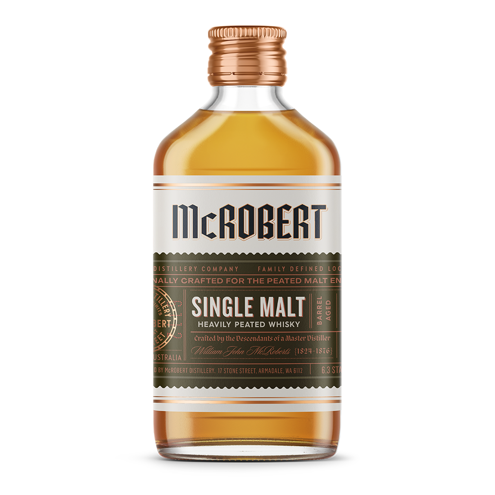 200ml Heavily Peated Single Malt Whisky 40%